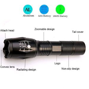 Jual PAKET LENGKAP Senter Flashlight Tactical Cree XM L2 8000 Lumens ...