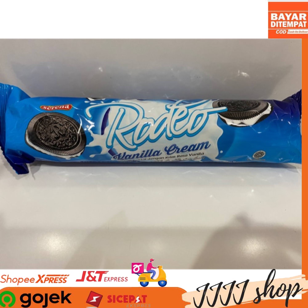 Jual Serena Rodeo Vanilla Cream Biskuit Cookies Cemilan 138gr | Shopee ...