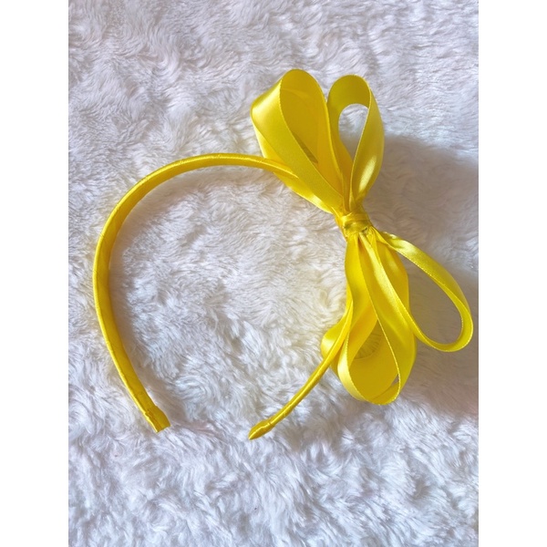 Jual Jepitan pita Kuning ( Yellow ) ala ala princess ( korean style ...