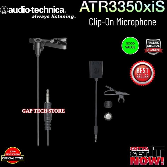 Jual Audio Technica ATR 3350iS / ATR3350iS /ATR 3350 iS Microphone ...