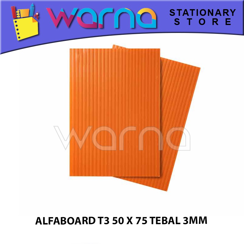 Jual ALFABOARD T3 50 X 75 TEBAL 3MM 5 | Shopee Indonesia
