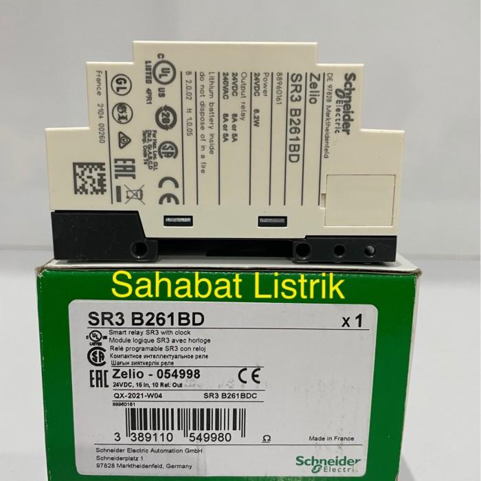 Jual ZELIO SR3B261BD 24VDC SCNEIDER / ZELIO SR3 B261BD SMART RELAY | Shopee Indonesia