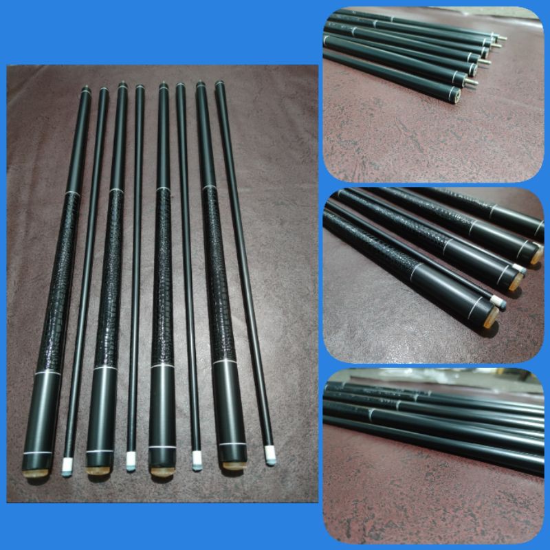 Jual Stik billiard bola kecil atau sedang motif karbon - stik biliar ...