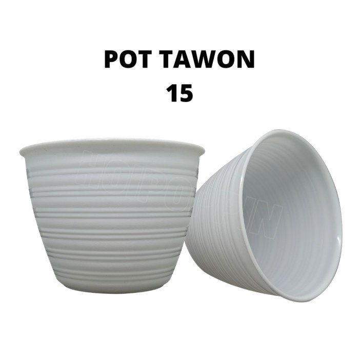 Jual Pot Tawon Kecil Putih Ukuran 15/Pot Pagoda Kuat/Pot Tanaman !WAJIB ...