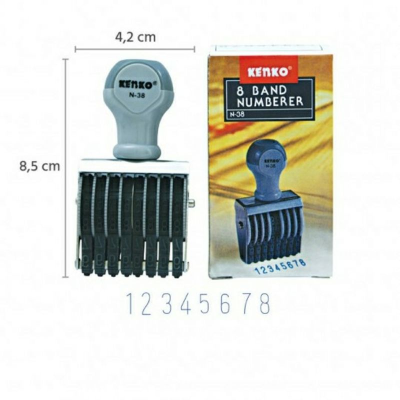 Jual Stempel / Cap Nomor/Angka Kenko / Stamo Number Kenko N-38 | Shopee ...