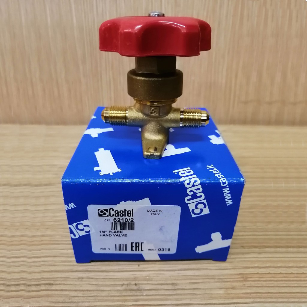 Jual HAND VALVE CASTEL 1/4" 6210/2 - STOP KRAN | Shopee Indonesia
