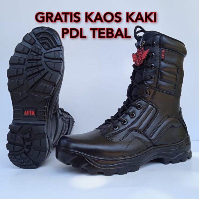 Jual Sepatu Pdl LGR Army Untuk TNI POLRI SECURITY SATPAM Kulit Sapi ...