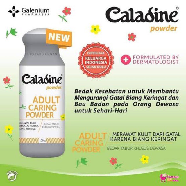 Jual Bedak Gatal Caladine Powder Adult Caring 60 gr 100 Gr untuk dewasa ...