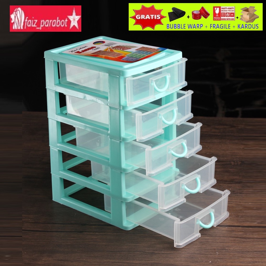 Jual Serba Grosur Murah Laci 5-4-3 Susun Kecil Laci Mini Mini Container ...