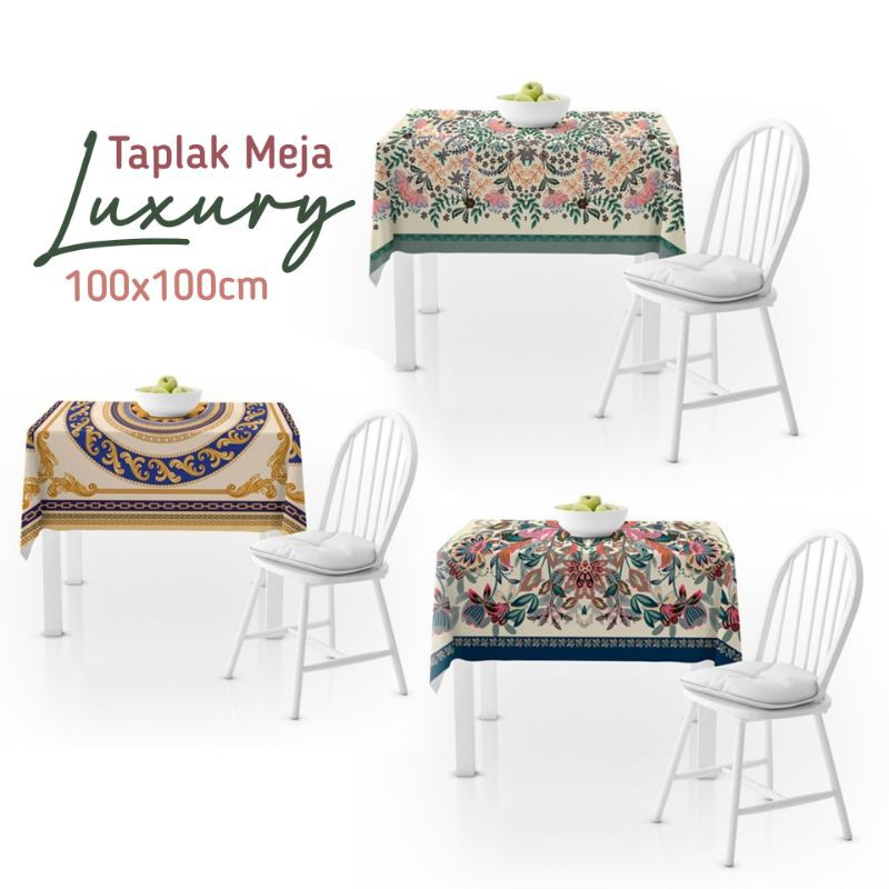 Jual TAPLAK MEJA PRINT MOTIF LUXURY SERIES 100X100 CM | Shopee Indonesia