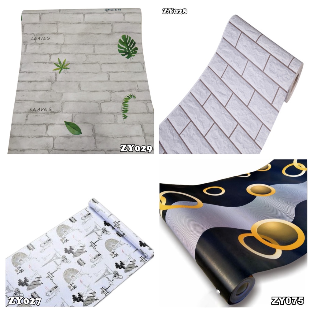 Jual Wallpaper Dinding 3D Sticker Dinding 8 Meter x 45 Cm Wallpaper ...