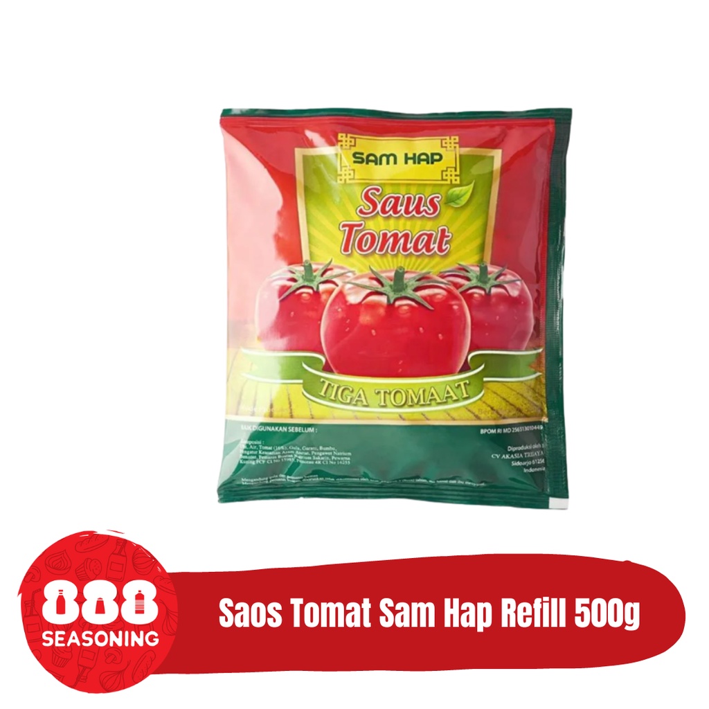 Jual SAUS TOMAT SAM HAP (Cap Tiga Lombok) REFILL 500ml | Shopee Indonesia