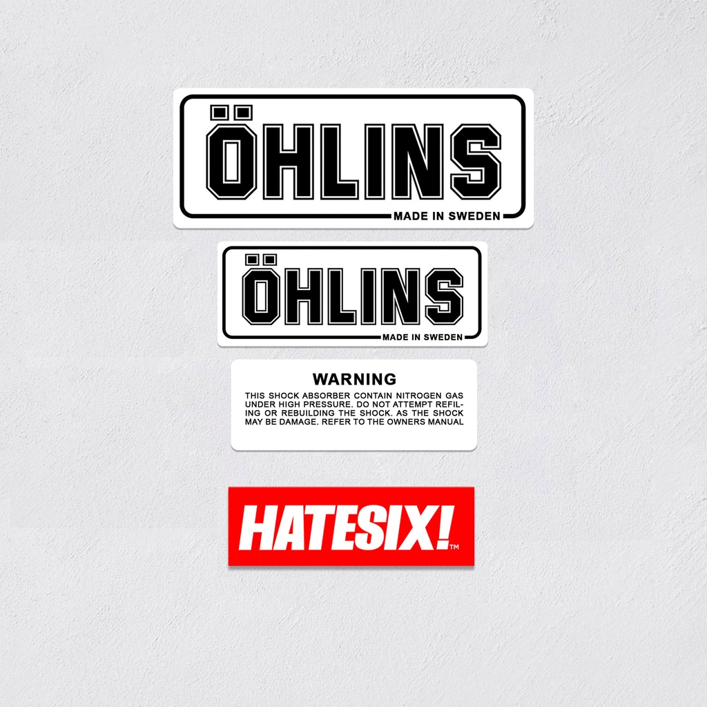 Jual Sticker Decal OHLINS Racing Suspension | Shopee Indonesia