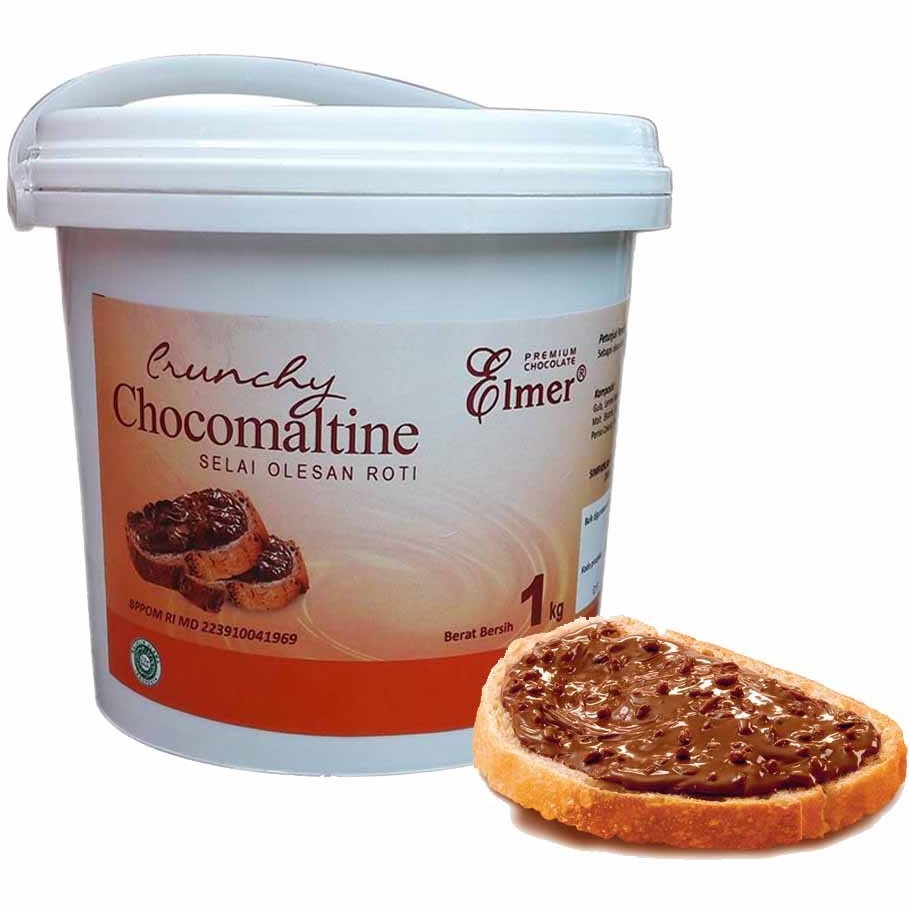 Jual Elmer Crunchy Chocomaltine 250gr Selai Olesan Roti | Shopee Indonesia