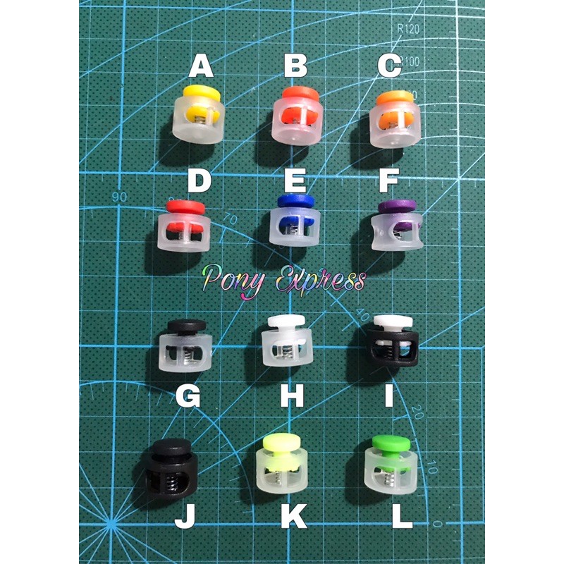 Jual Cord Lock End Stopper Plastik Bulat Mixed Transparan DIY Aksesoris ...