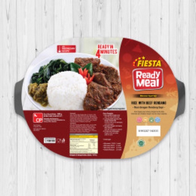 Jual Fiesta Ready Meal Rice With Beef Rendang 320gr | Shopee Indonesia
