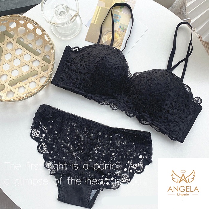 Jual ANGELA JAPAN Bra BH Push Up Set Tanpa Kawat Celana Dalam Olahraga ...