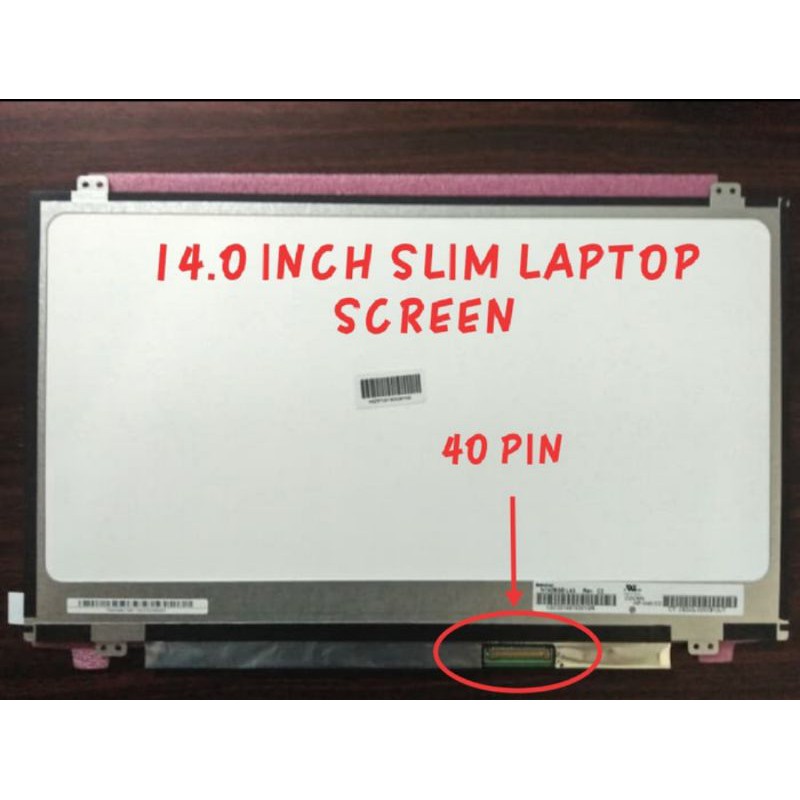 Jual LCD LED 14.0 Slim 40pin ASUS A450L A450C A455L X450C X450J X401U ...