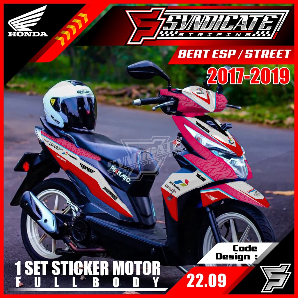 Jual Syndicate Striping Beat ESP / Beat Street 2017-2019 SS. 22.09 ...