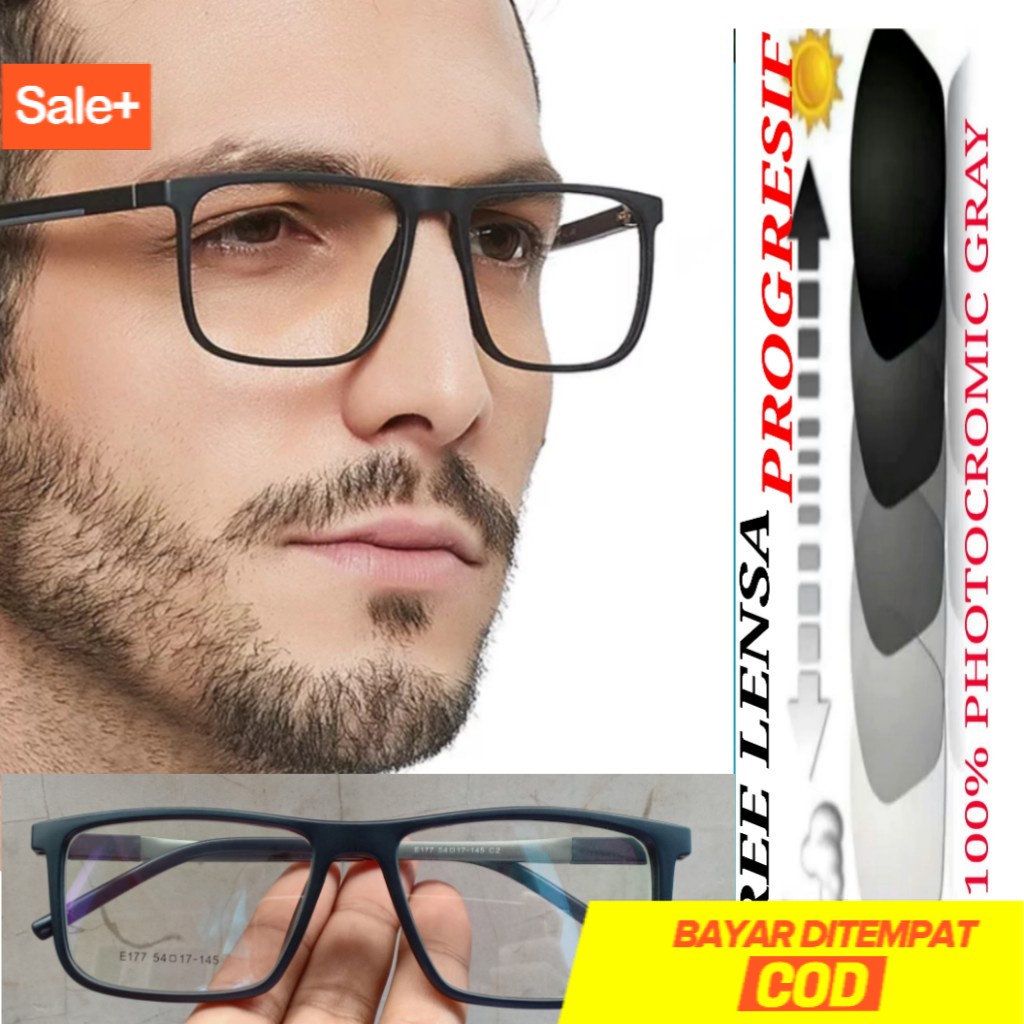 Jual Kacamata progresif plus baca jalan, Kacamata progresif photocromic ...