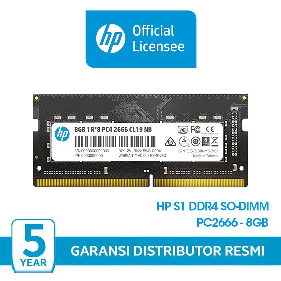 Jual HP S1 RAM DDR4 SODIMM 4GB / 8GB PC4 PC2666 CL19 Memori Laptop ...