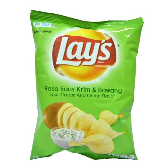 Jual Lays Sour Cream And Onion 55Gr | Shopee Indonesia