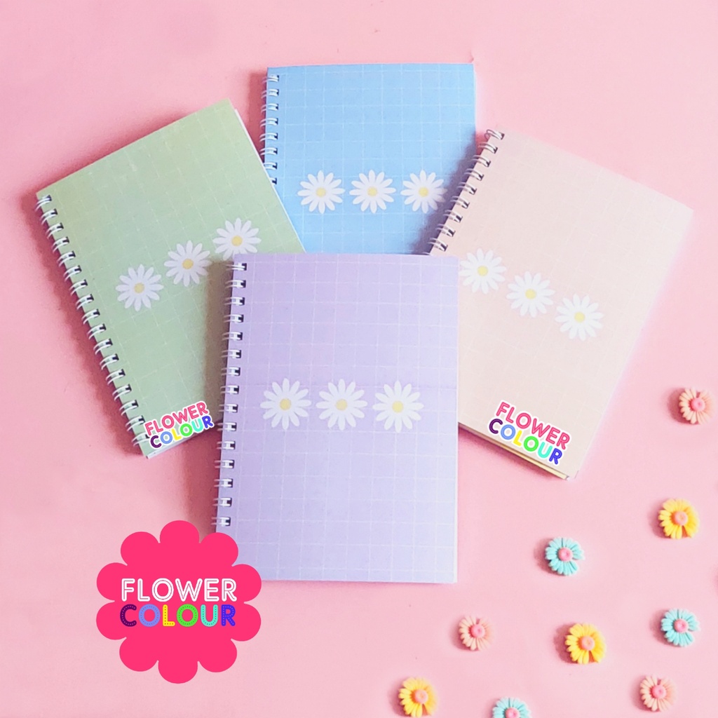 Jual Notebook Ring Bunga / Notes Flower Aesthetic | Shopee Indonesia