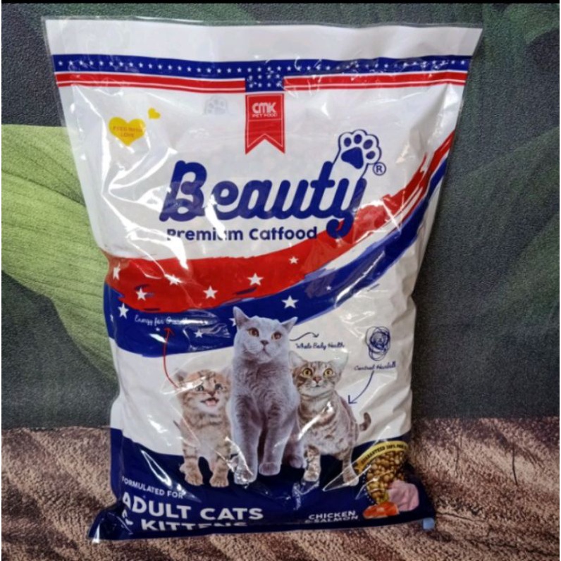Jual Beauty Premium Cat Food 1kg Makanan Kucing Beauty Kitten & Adult ...