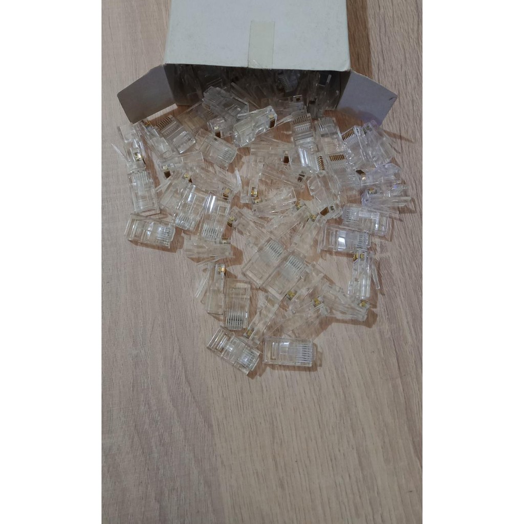 Jual Connector RJ45 1 Park (100 pcs) | Shopee Indonesia