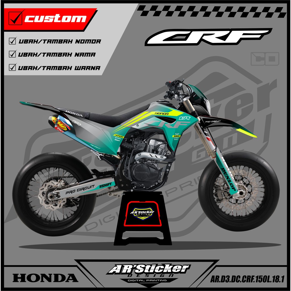 Jual Decal Sticker CRF 150 L Full body - Stiker Dekal Honda CRF 150 L ...