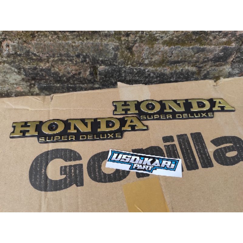 Jual PAKET SET EMBLEM TIMBUL TULISAN HONDA LUXURY SPORT TANKI TANGKI GL ...