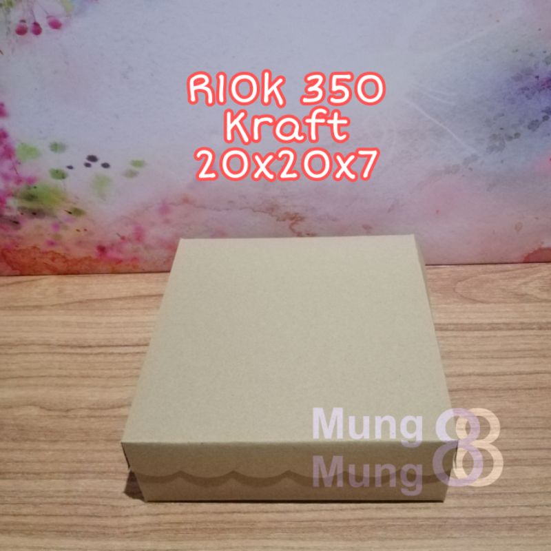 Jual Dus Nasi KRAFT 20 / Kotak Nasi KRAFT 20 / R10K KRAFT 350 AK ...