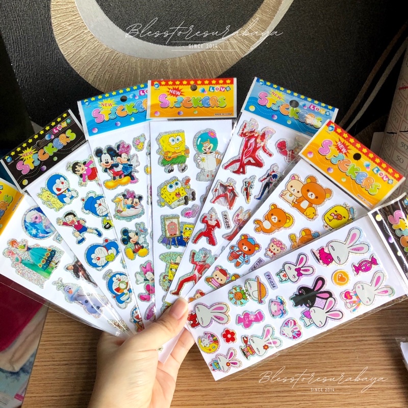 Jual [BS 284] Sticker Kartun / Karakter / Mainan Anak / Tempel Stiker ...