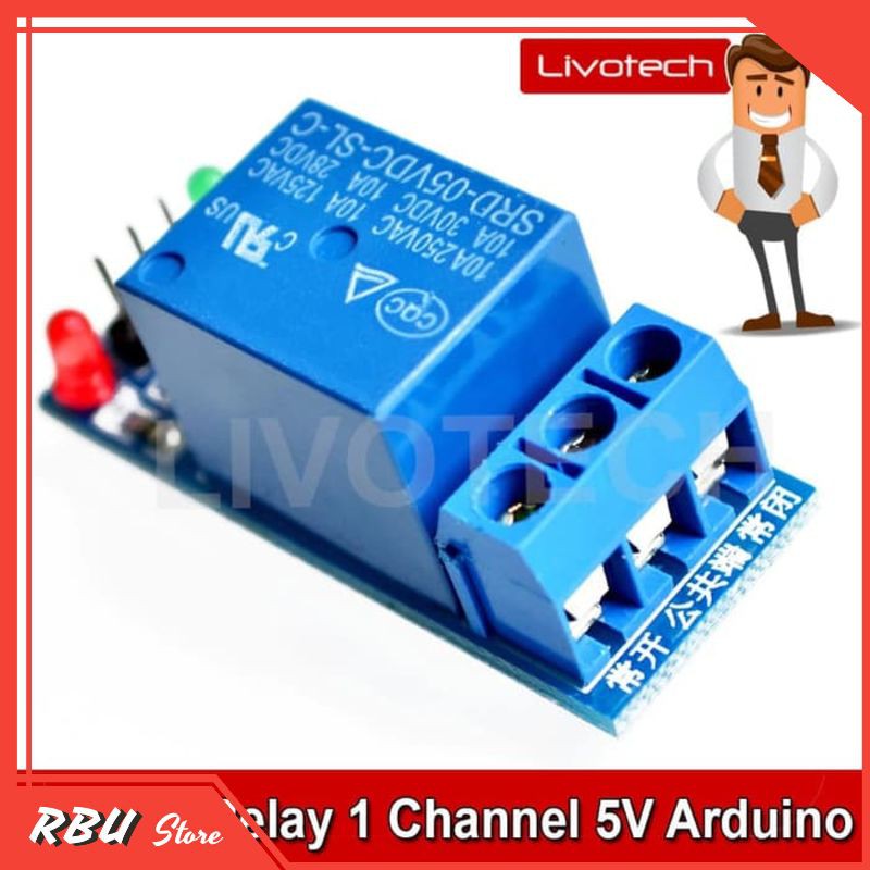 Jual MODULE RELAY 1 CHANNEL 5V ARDUINO MODUL OPTOCOUPLER RASBERRY PI ...