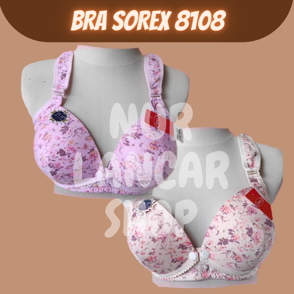 Jual Bra Sorex 8108 Menyusui Motif Bunga Cantik | 8108 Tanpa Kawat Kait ...