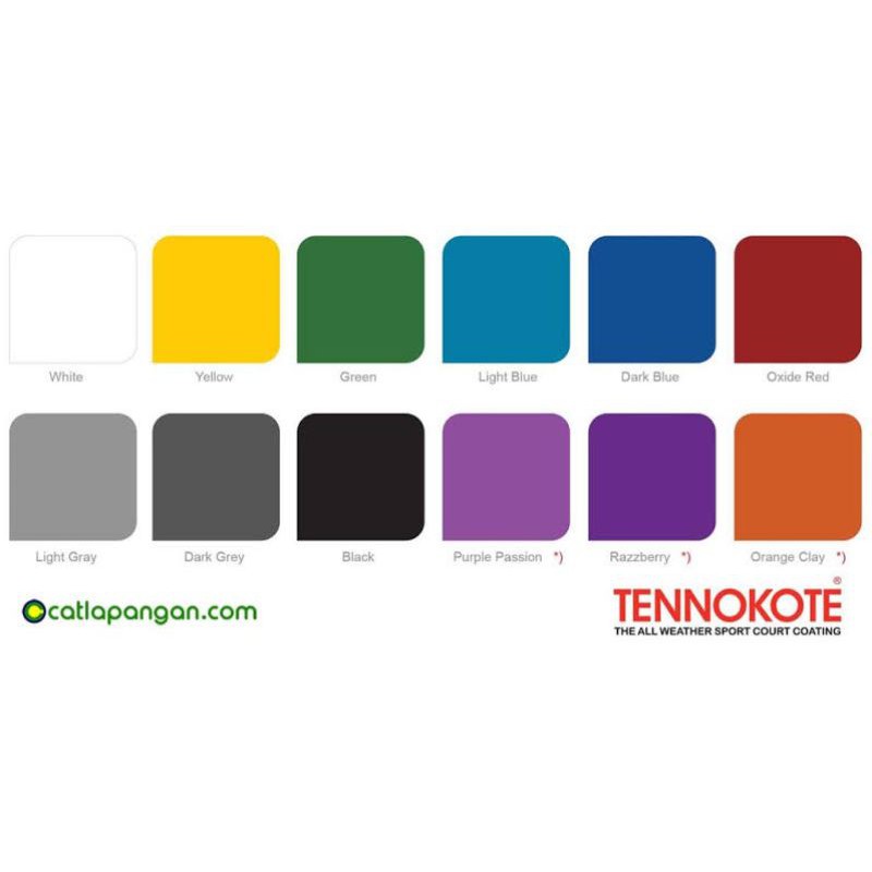 Jual CAT KHUSUS LAPANGAN TENNOKOTE TNK-1000WA PROPAN BERBAGAI WARNA (4 ...