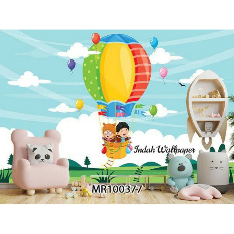 Jual Wallpaper Dinding Mural 3D Photowall Anak Ceria Lucu 5 Varian ...