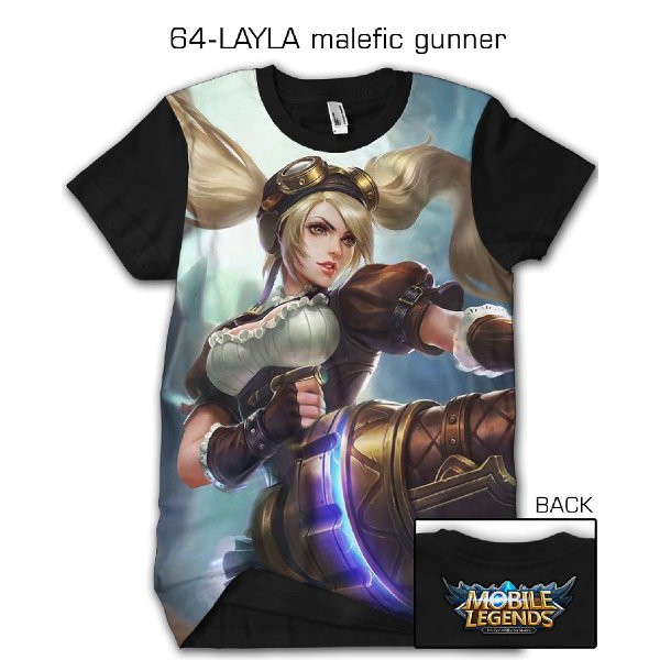 Jual Kaos Mobile Legend kaos 3d game mobile legend legends LAYLA MALEFIC GUNNER - 64 Baju Keren ...