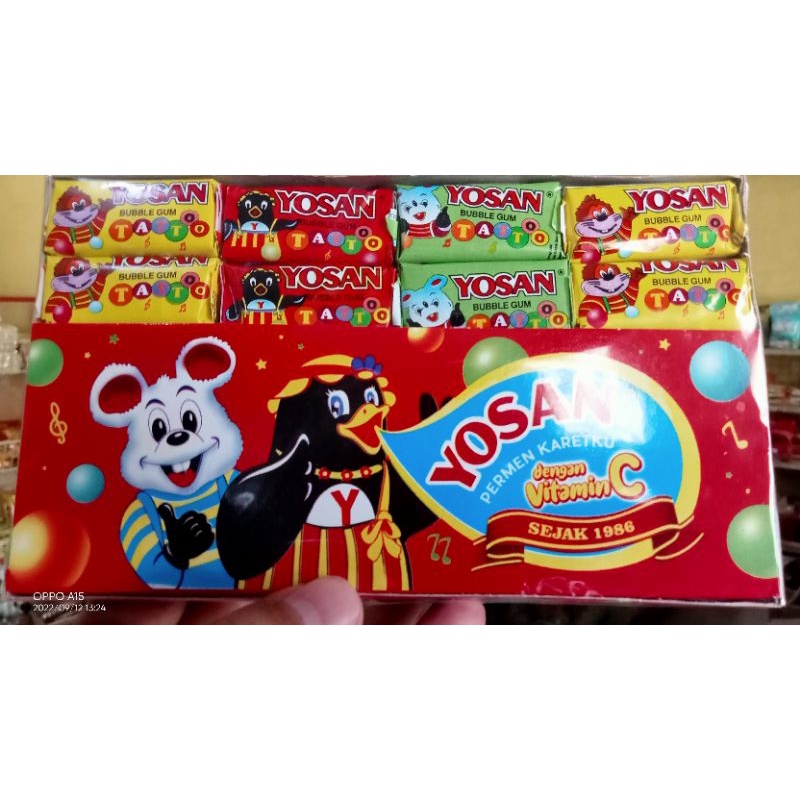 Jual Permen Karet Yosan Jumbo Permen Karet Jadul Legendaris 1 pak isi ...