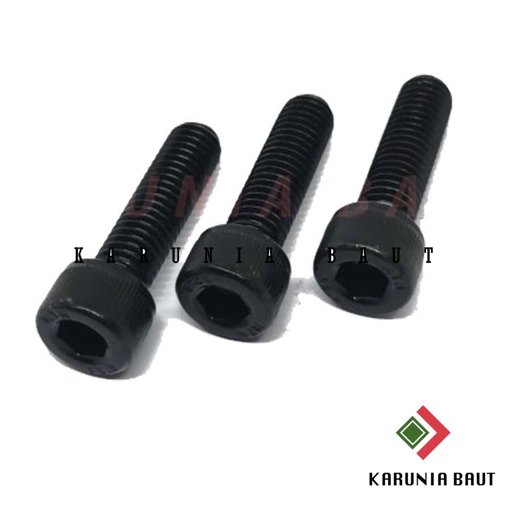 Jual BAUT L BAJA HITAM M6 GRADE 12.9 DRAT 6 MM PITCH 1.00 KUNCI L HEX 5 MM | Shopee Indonesia