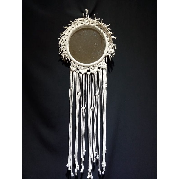 Jual Promo Cermin Dinding Macrame Kecil / Hiasan Dinding Cermin ...