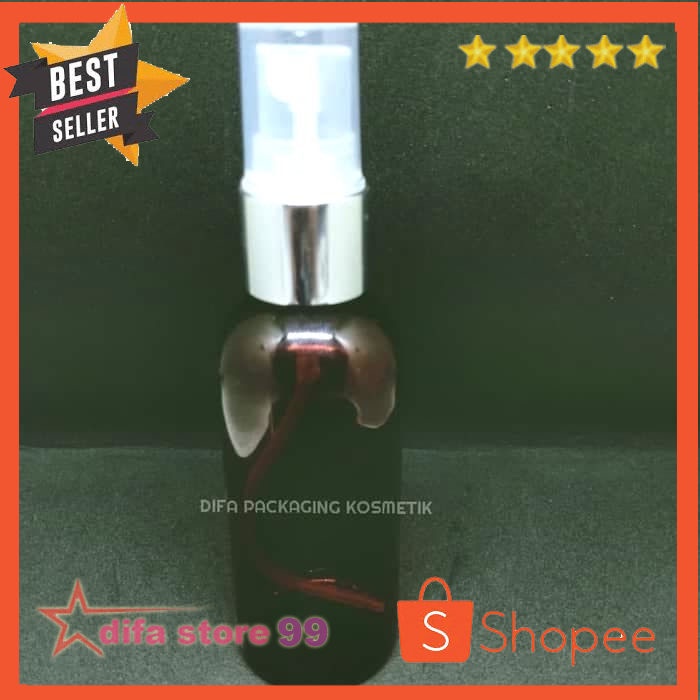 Jual Botol spray 60ml neck silver body coklat - Cokelat ( Paket isi 10 ...