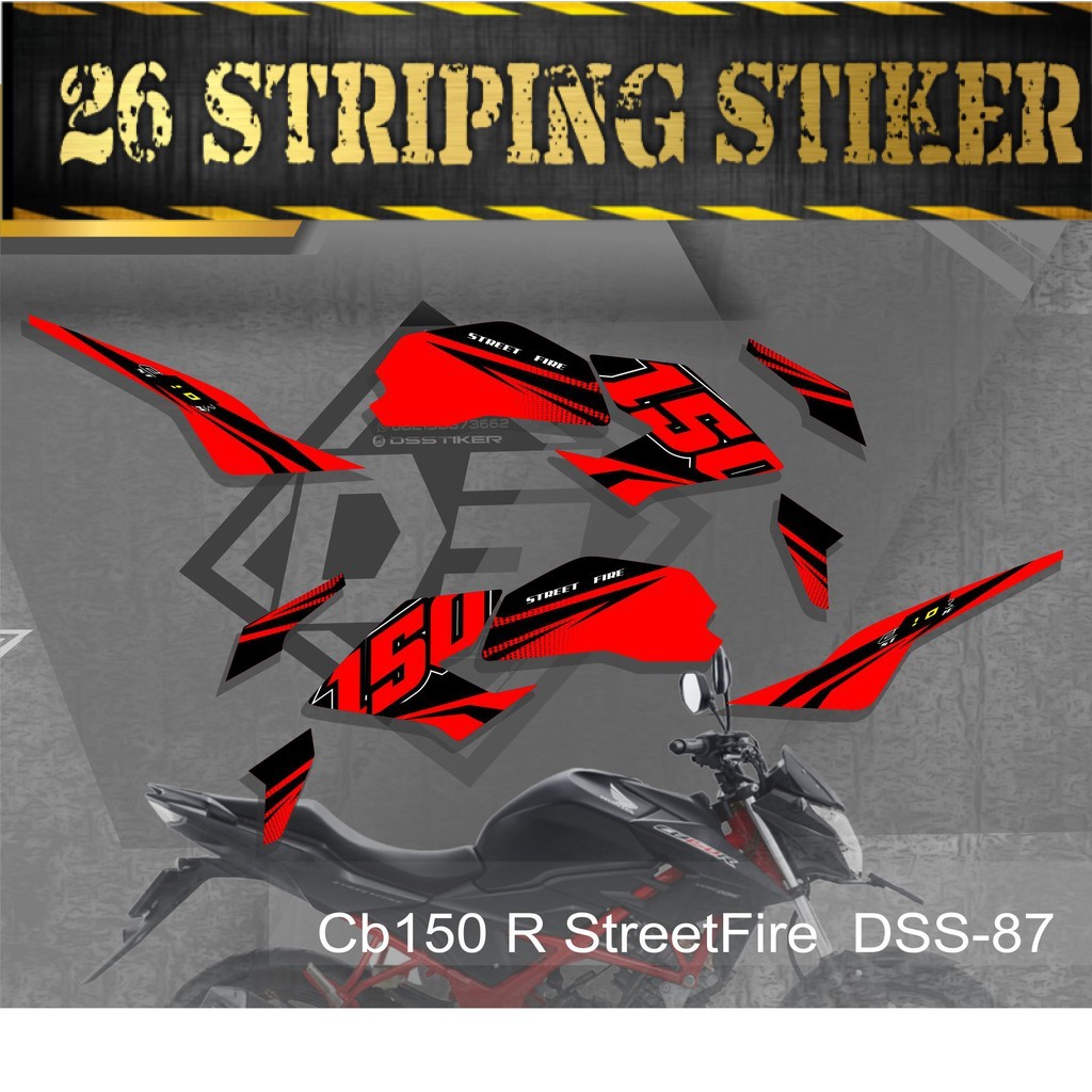 Jual 26 Striping 0087 Striping Stiker Lis Variasi CB 150 R Generasi ...