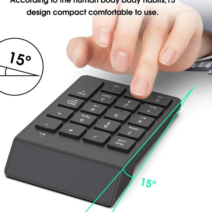 Jual Harga Max--Keyboard Keypad numpad Numeric Wireless 2.4GHz up to 10 Meter - Taffware ...