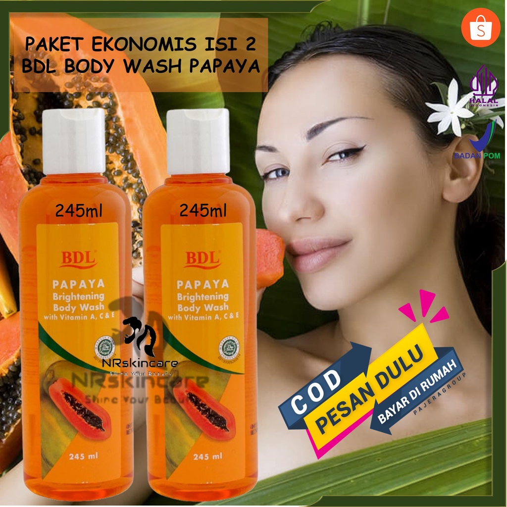 Jual PAKET EKONOMIS ISI 2 Body Wash BDL PAPAYA 245ml+245ml | Sabun mandi Cair Papaya | Shopee ...