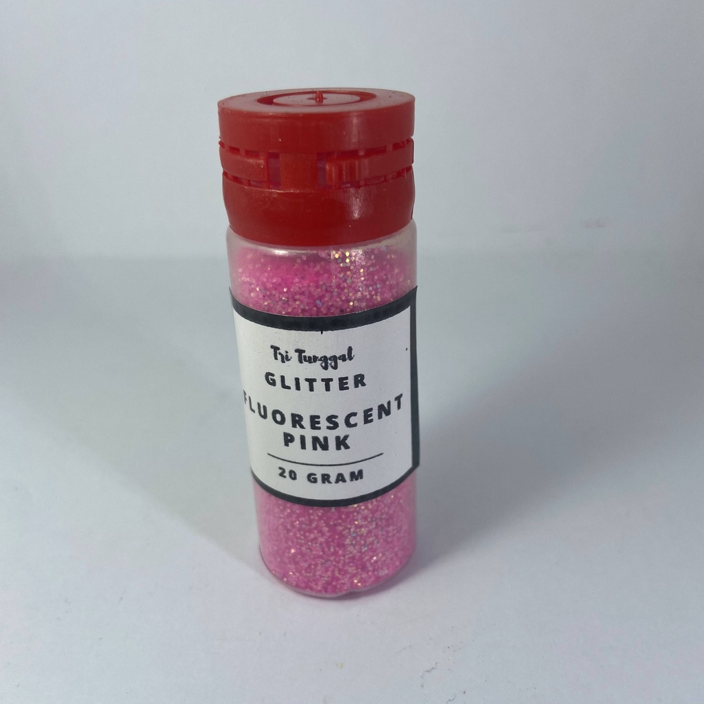Jual Sparkle Glitter FLUORESCENT PINK 20 gr 20gr Stabilo Powder Serbuk ...