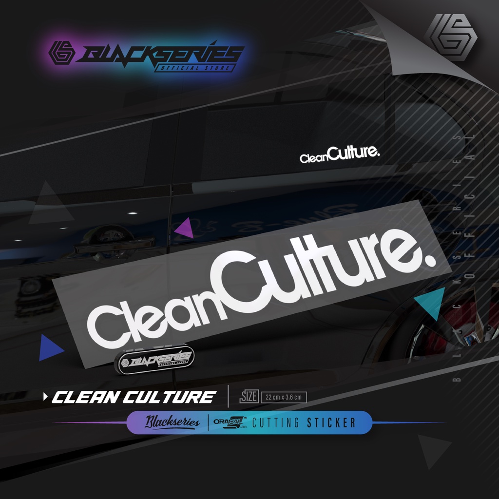Jual Cutting Stiker Clean Culture | Stiker Clean Culture | Stiker Mobil ...