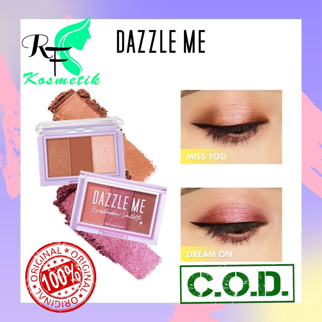 Jual DAZZLE ME Cutie Pie Eye Shadow | Long Lasting High Pigmented Eye Shadow Palette | Shopee ...