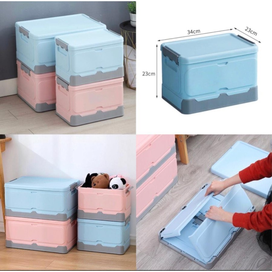 Jual Box Lipat M / Kontainer Box Lipat Plastik Serbaguna Storage ...
