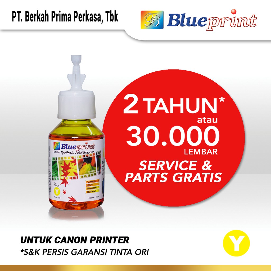 Jual Tinta Canon BLUEPRINT Refill For Printer Canon IP 2770 G1010 G2000 ...